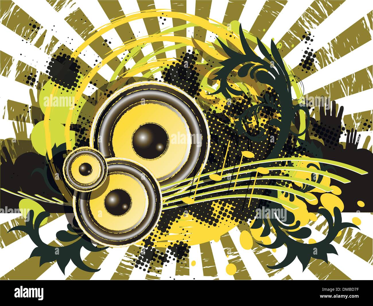 Floral dance band Stock Vector Images - Alamy