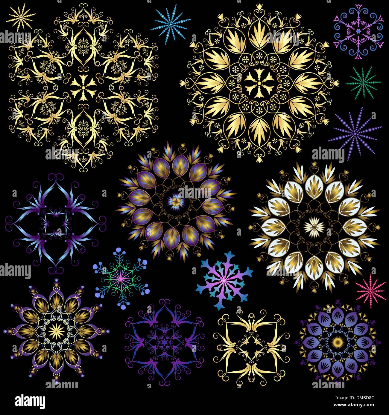 Filigree snowflakes hi-res stock photography and images - Alamy