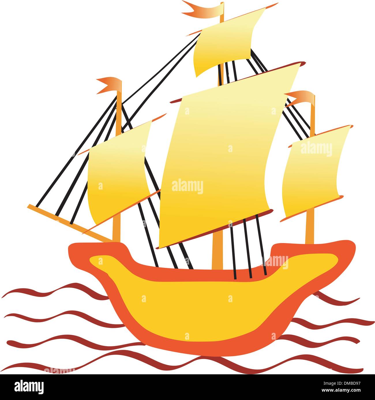 Sky sea in sunset Stock Vector Images - Alamy