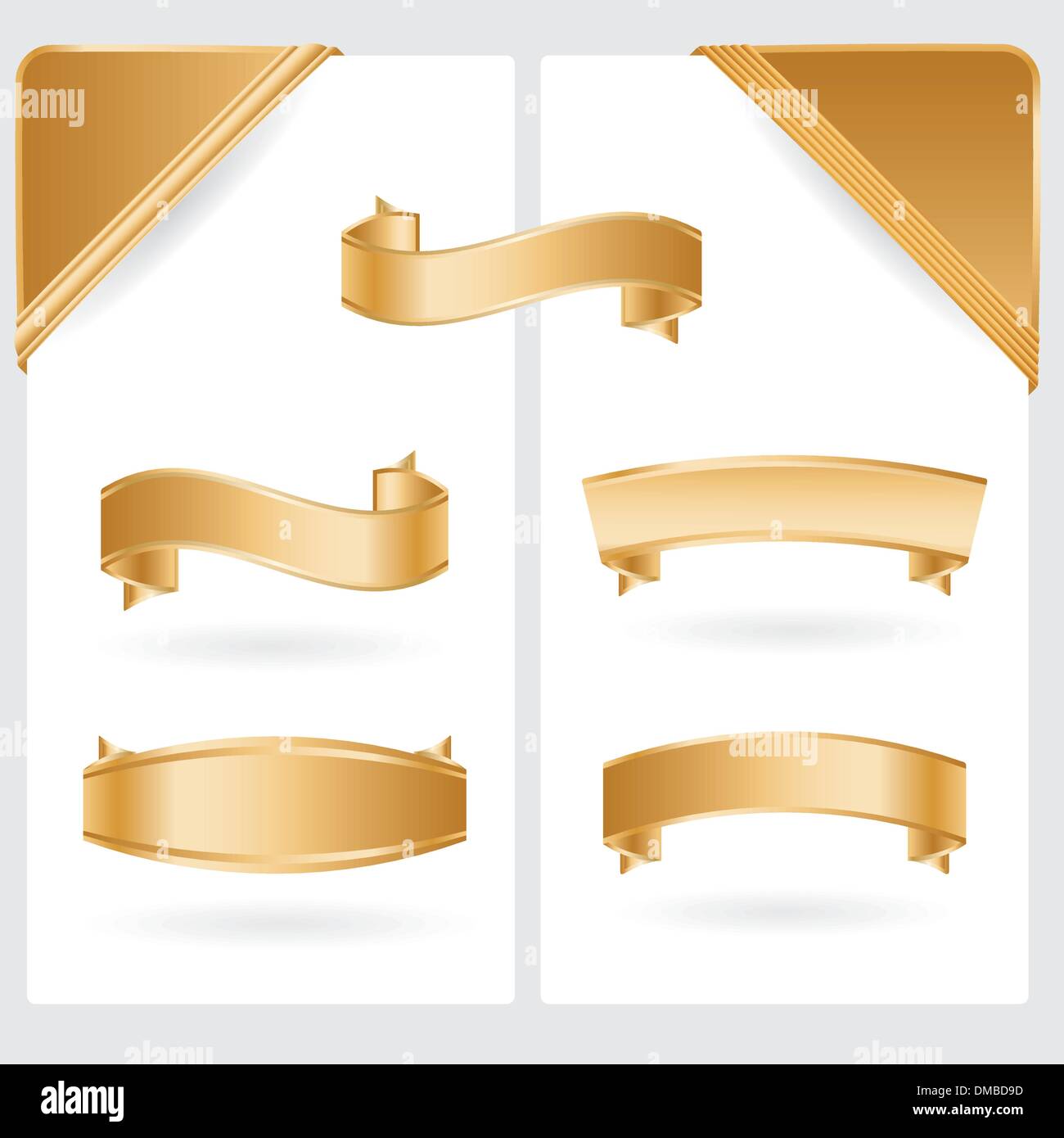 Gold Ribbon Vector Free Download