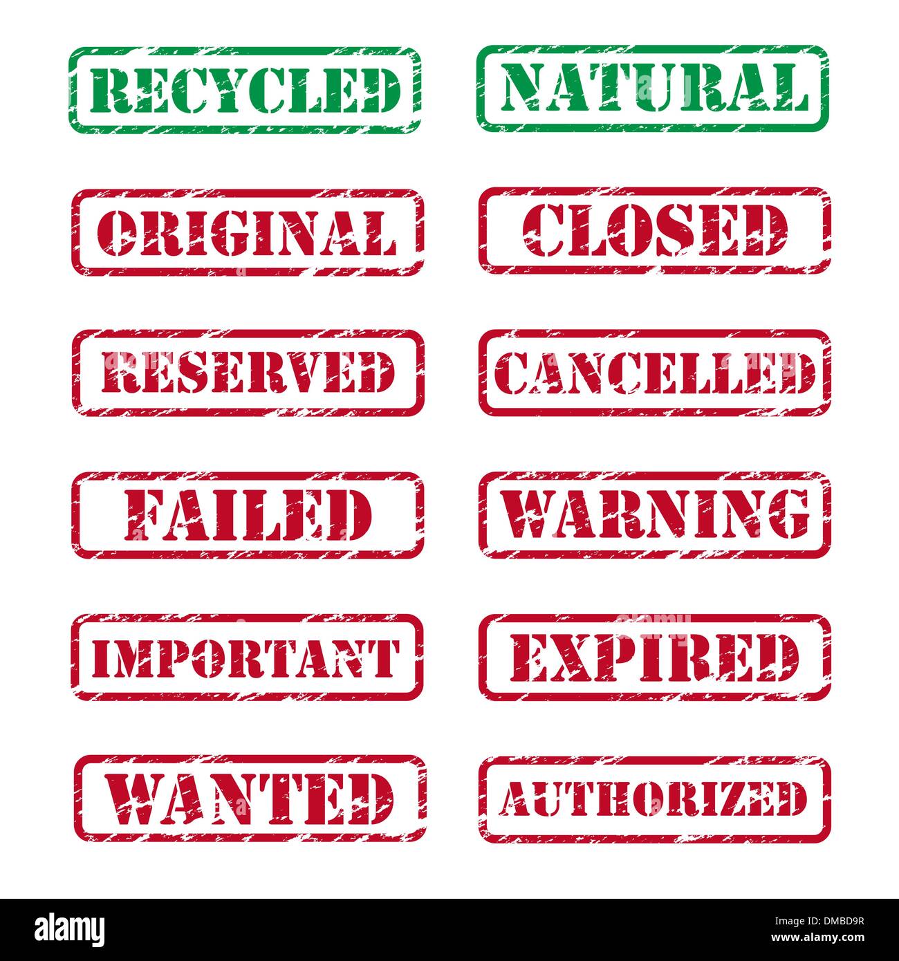 Various rubber stamps Stock Vector Image & Art - Alamy