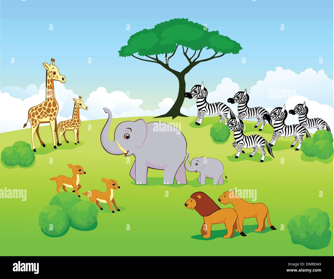 Safari rural Stock Vector Images - Alamy