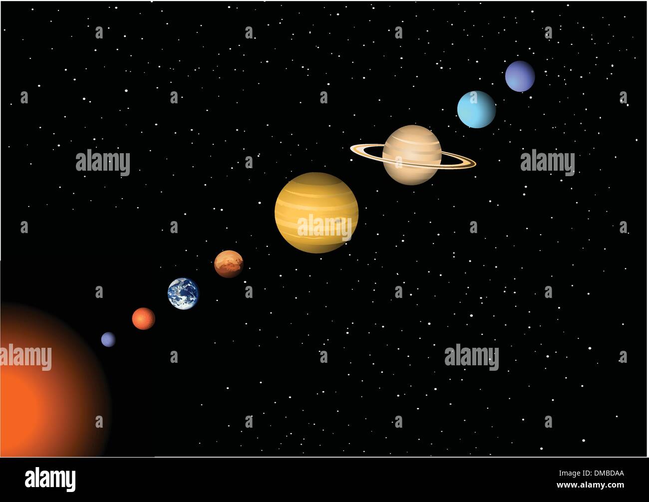 Solar system Stock Vector Images - Alamy