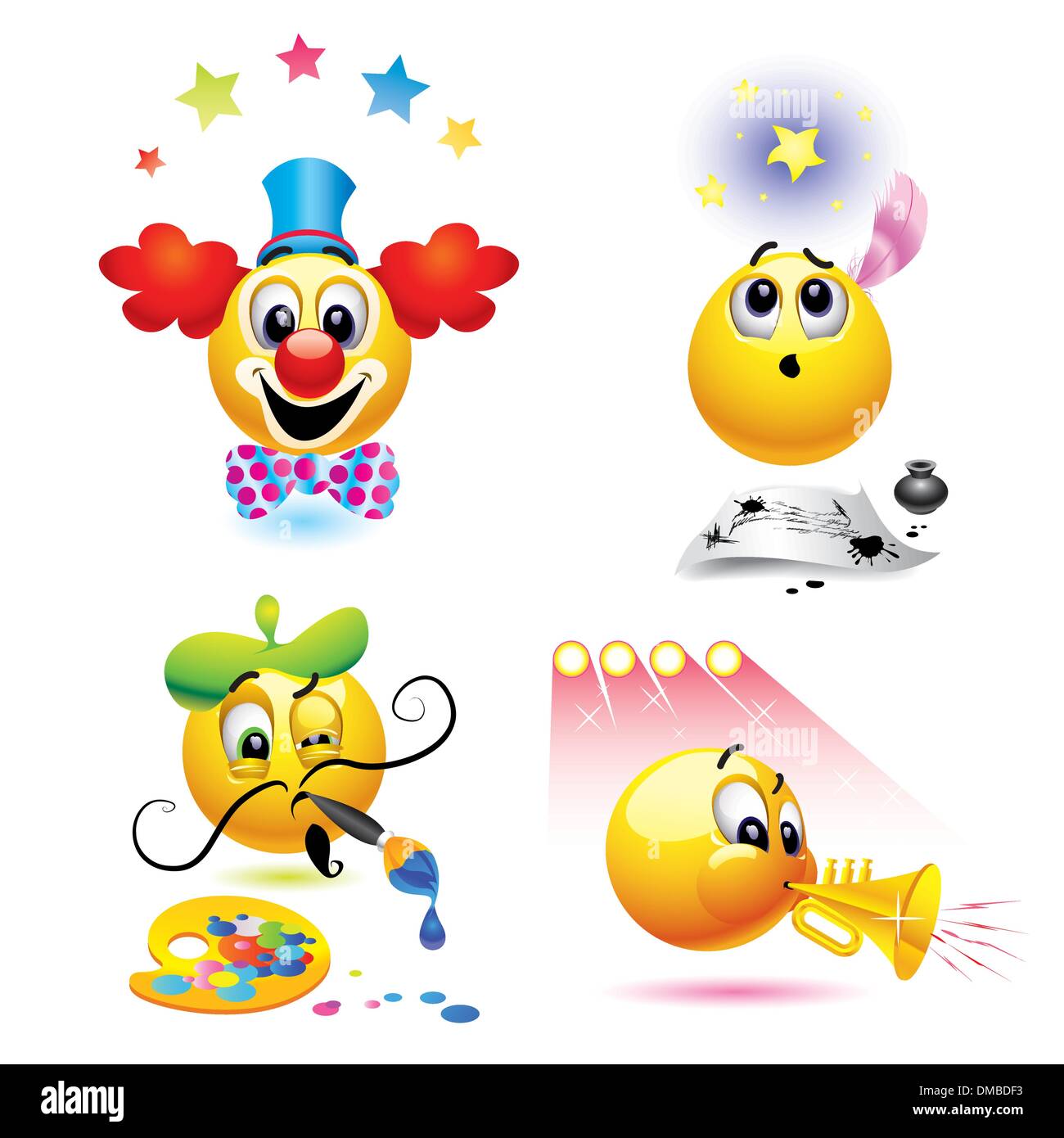 Musician emoticon hi-res stock photography and images - Alamy