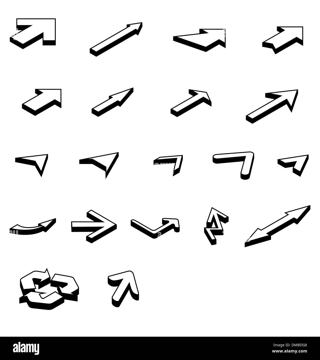 Abstract art arrows Stock Vector Images - Alamy