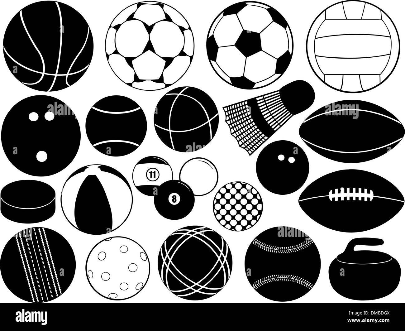Different game balls Stock Vector Image & Art - Alamy
