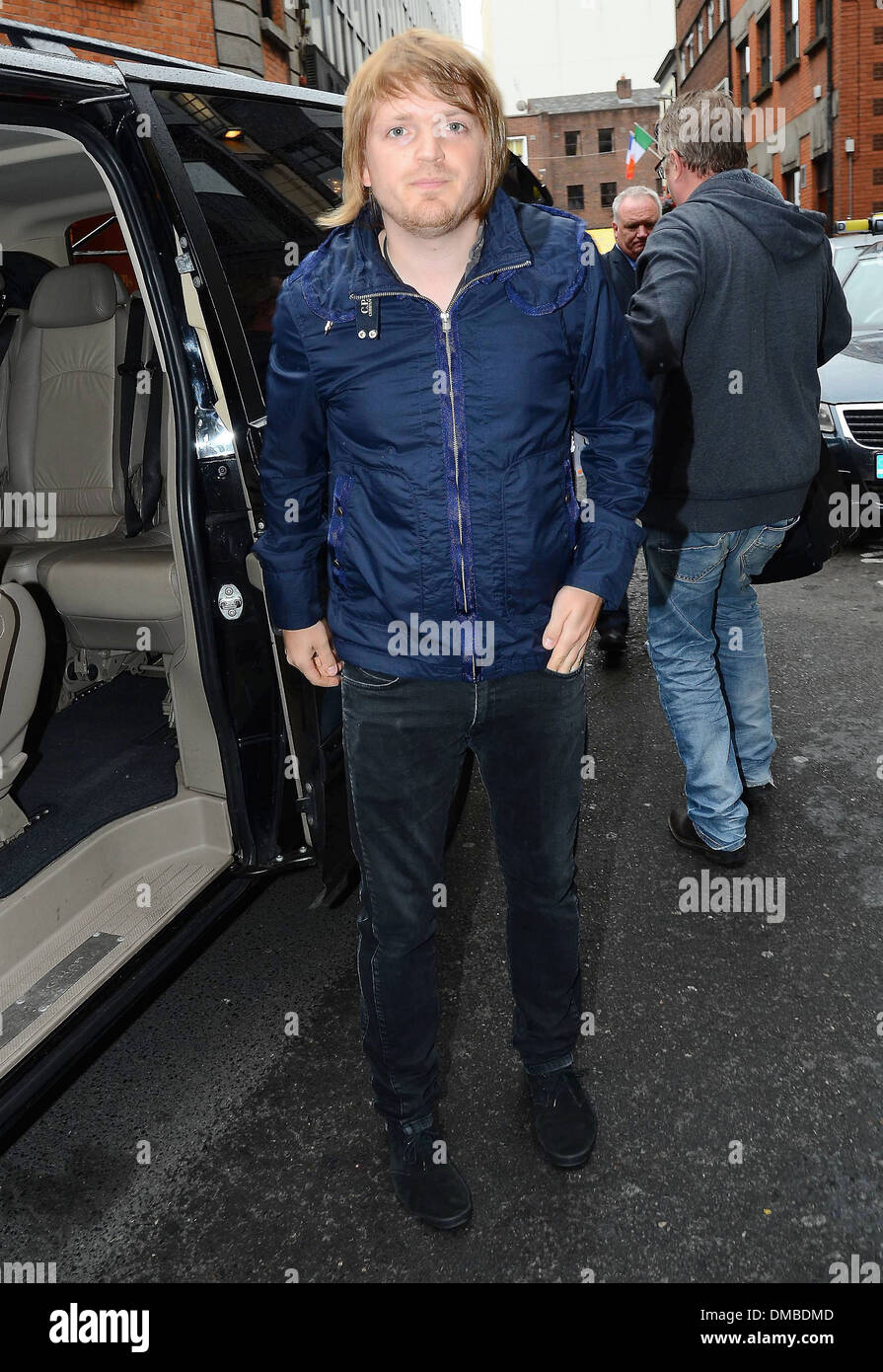 Chris Edwards of Kasabian leaving his hotel on the way to a concert ...