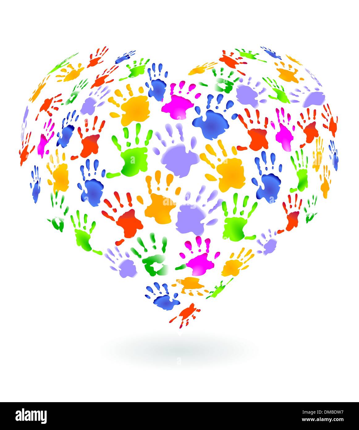 Kids hands prints sign Stock Vector Image & Art - Alamy