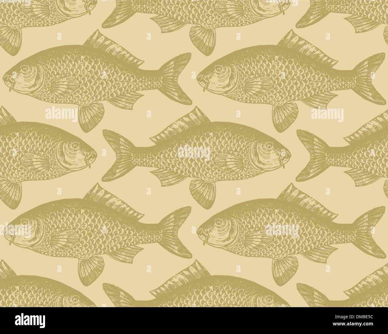 Repeating pattern fish hi-res stock photography and images - Alamy