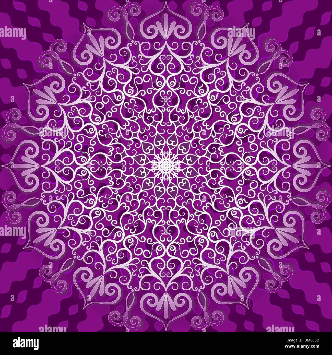 Round pattern mandala decorative Stock Vector Images - Alamy
