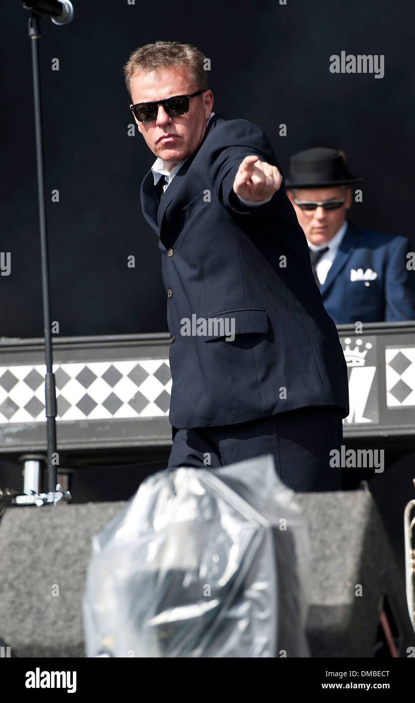 Graham McPherson aka Suggs of Madness V Festival 2012 held at Weston Park - Performances - Day ...