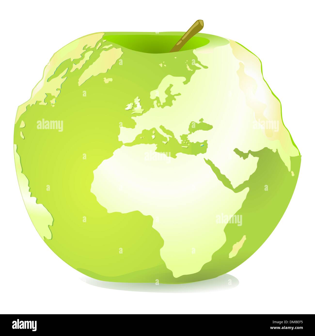 Apple earth Stock Vector Images - Alamy