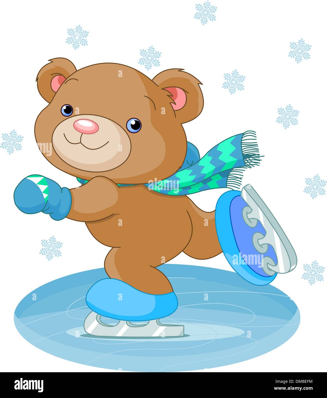 Christmas teddy bear on Stock Vector Images - Alamy