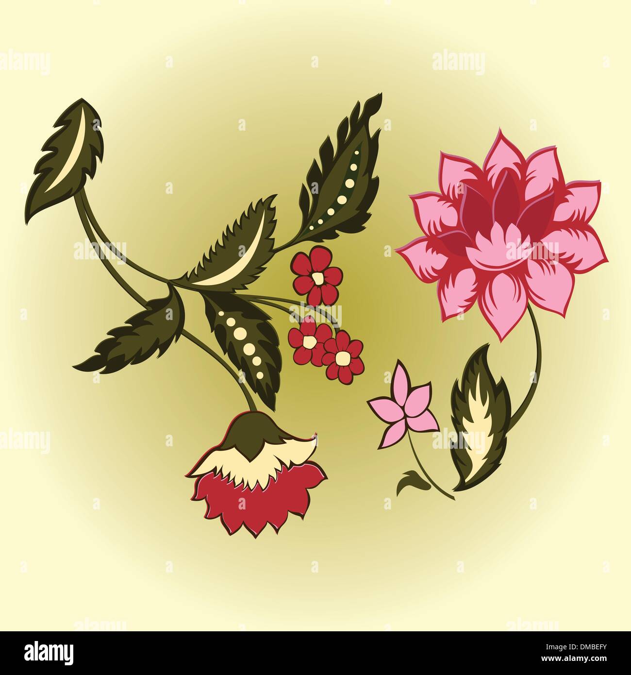 Yellow flowers two flowers Stock Vector Images - Alamy