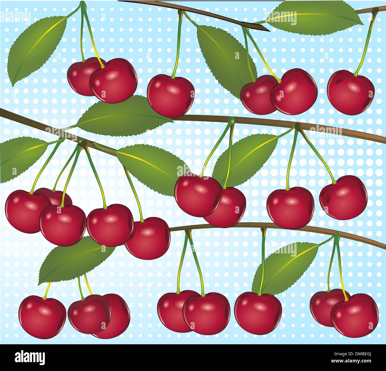 Cherries Stock Vector Images - Alamy