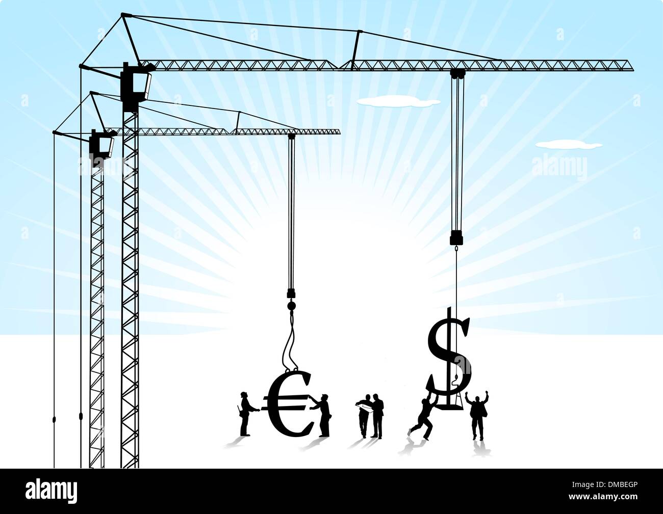 Euro revaluation Stock Vector Images - Alamy
