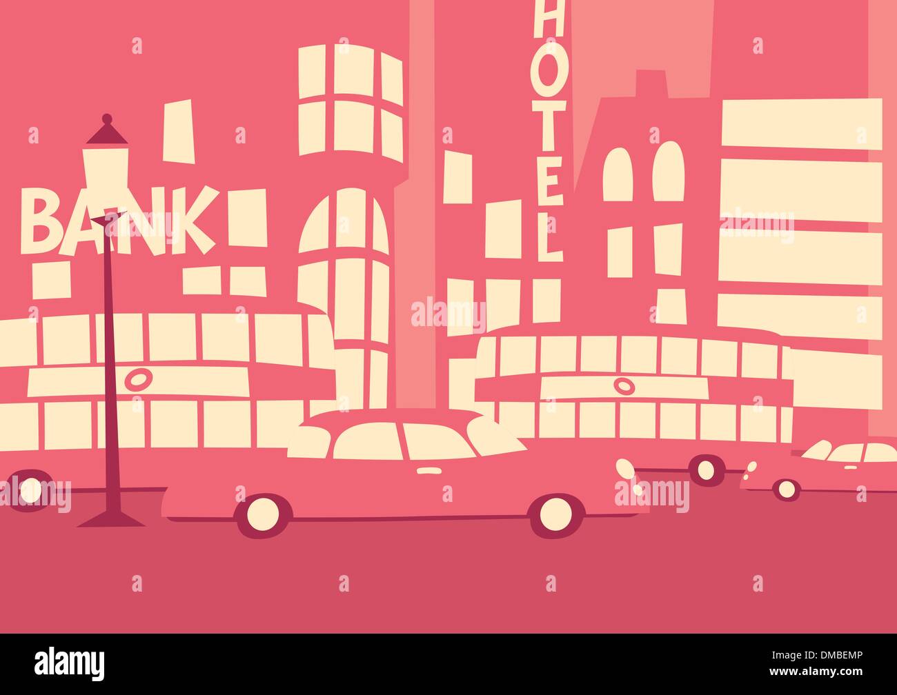 London bus in pink Stock Vector Images - Alamy