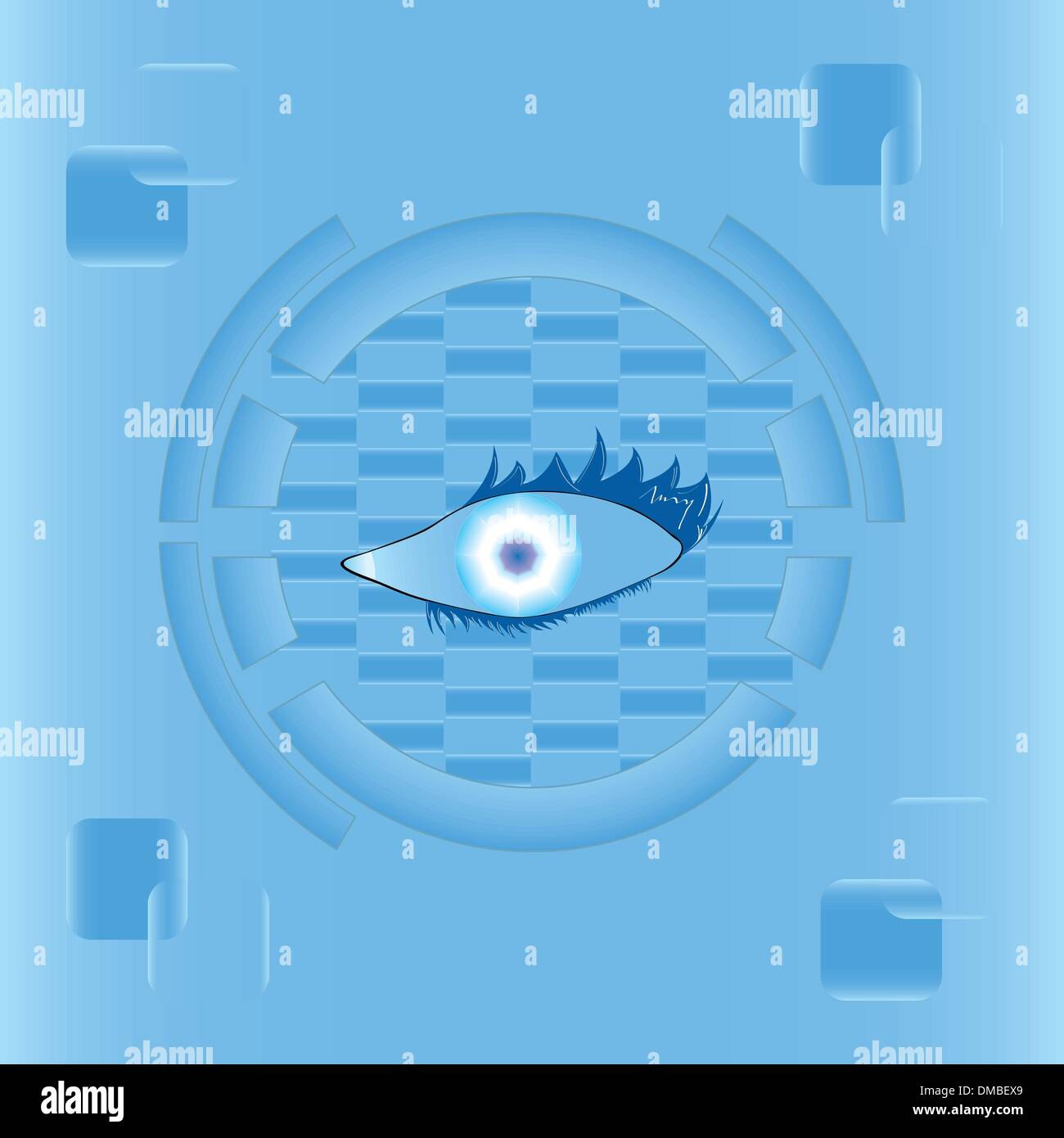 Abstract design of blue eyes Stock Vector Image & Art - Alamy