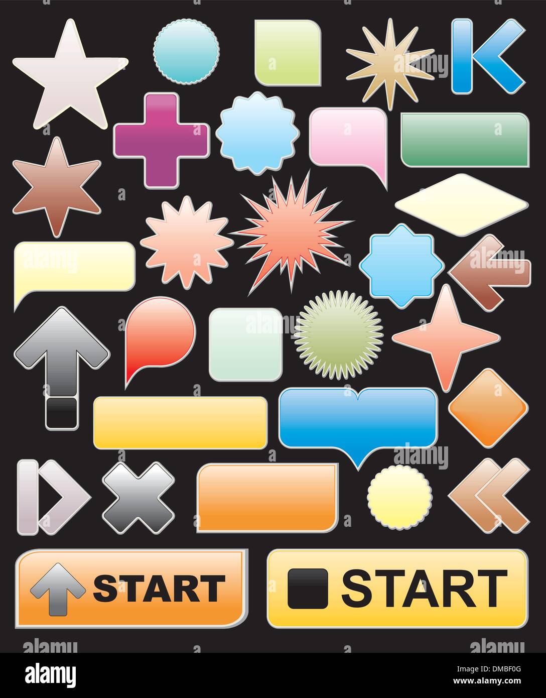 bright web elements Stock Vector Image & Art - Alamy