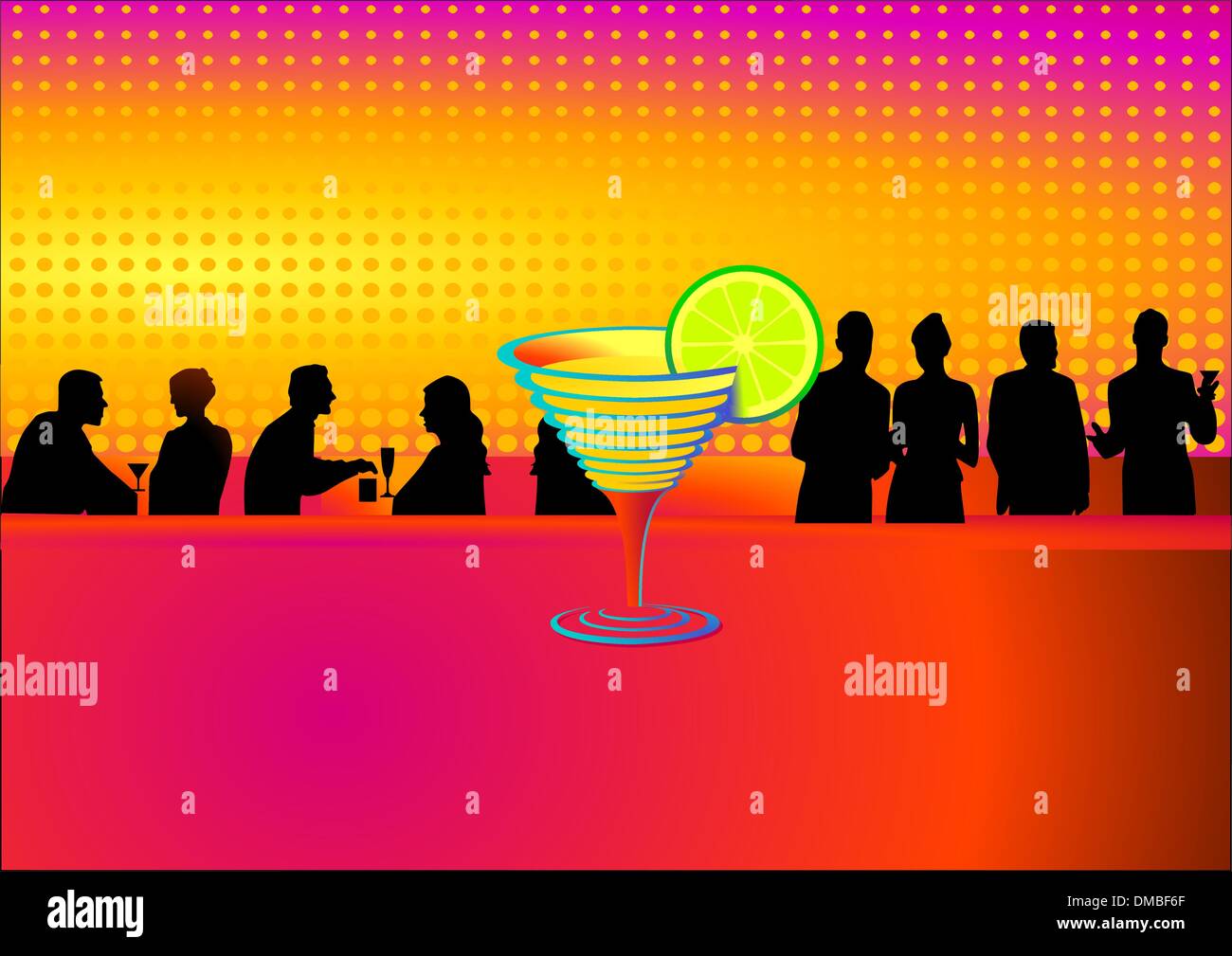 Club bar counter Stock Vector Images - Alamy