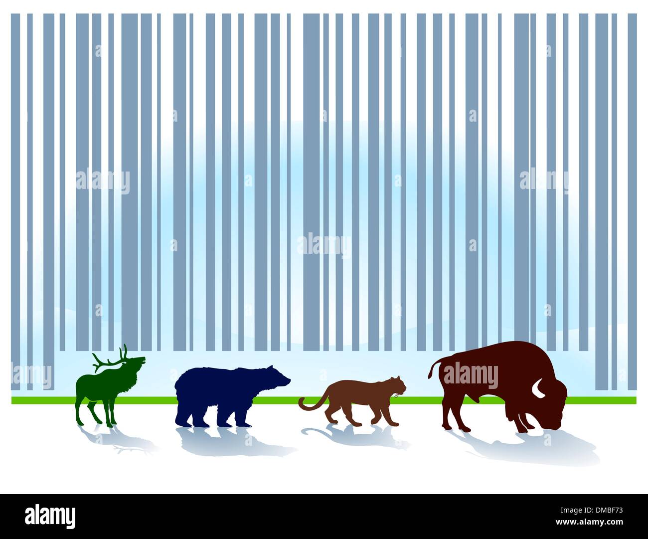 Bison Conservation Stock Vector Images Alamy