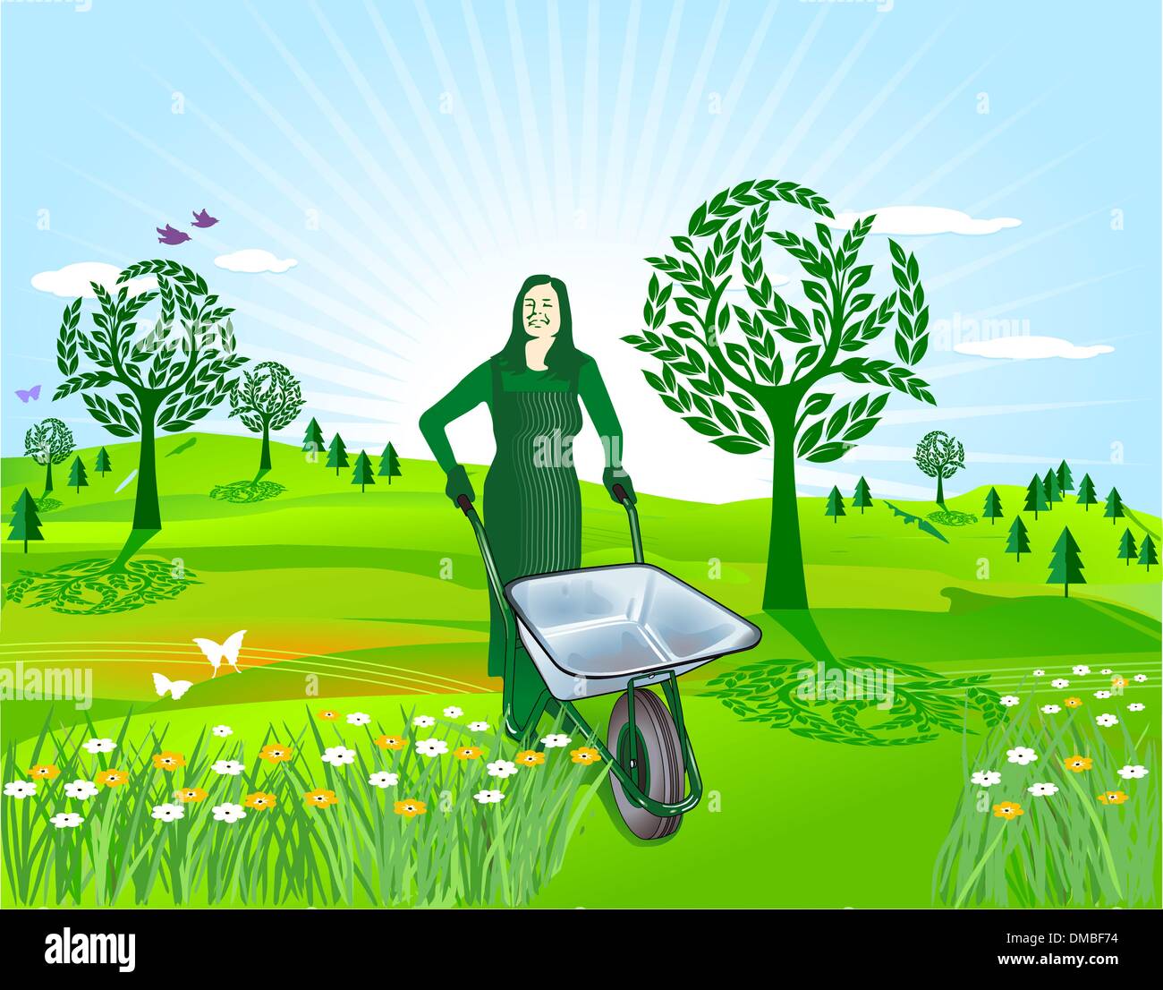 Agriculture gardening Stock Vector Images - Alamy