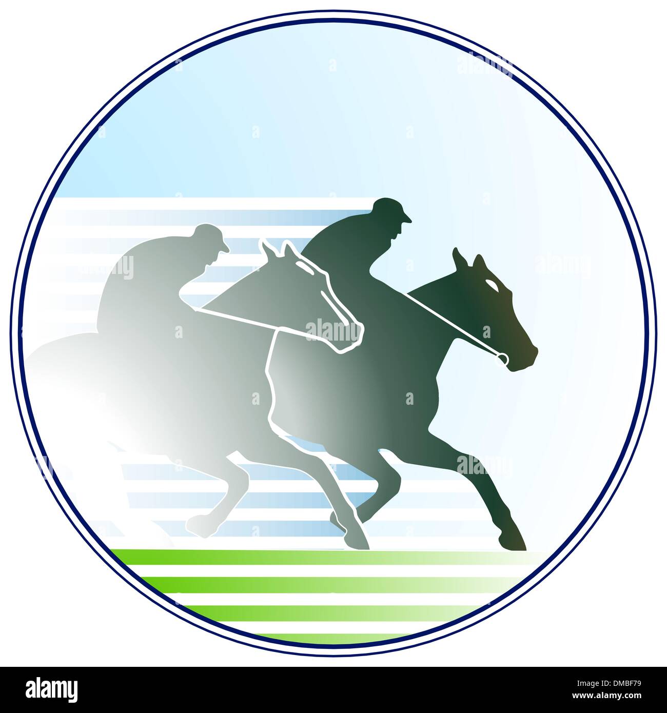 Horse racing gallop Stock Vector Images - Alamy