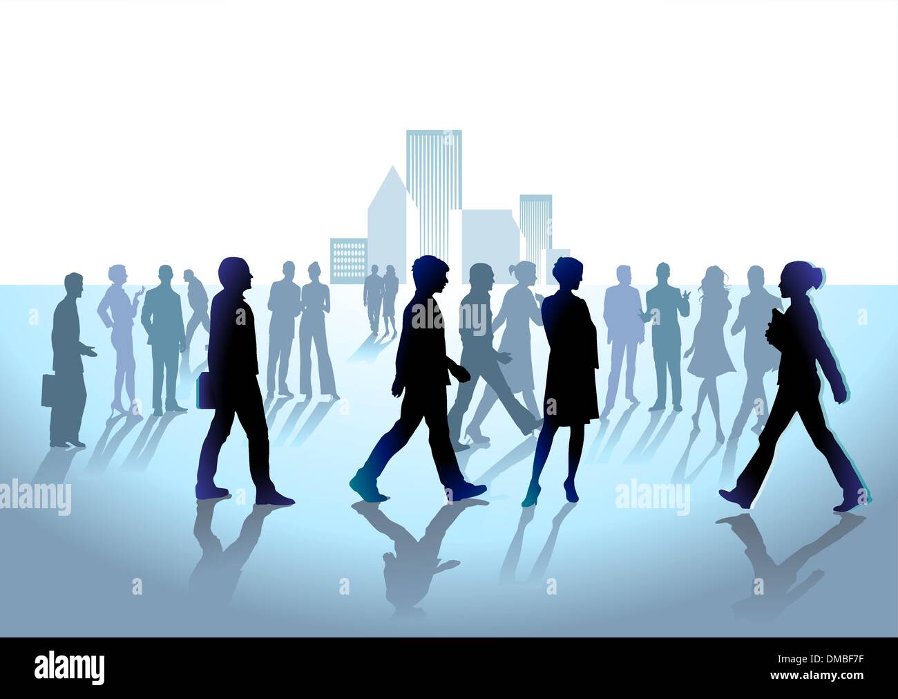 Crowd adults Stock Vector Images - Alamy