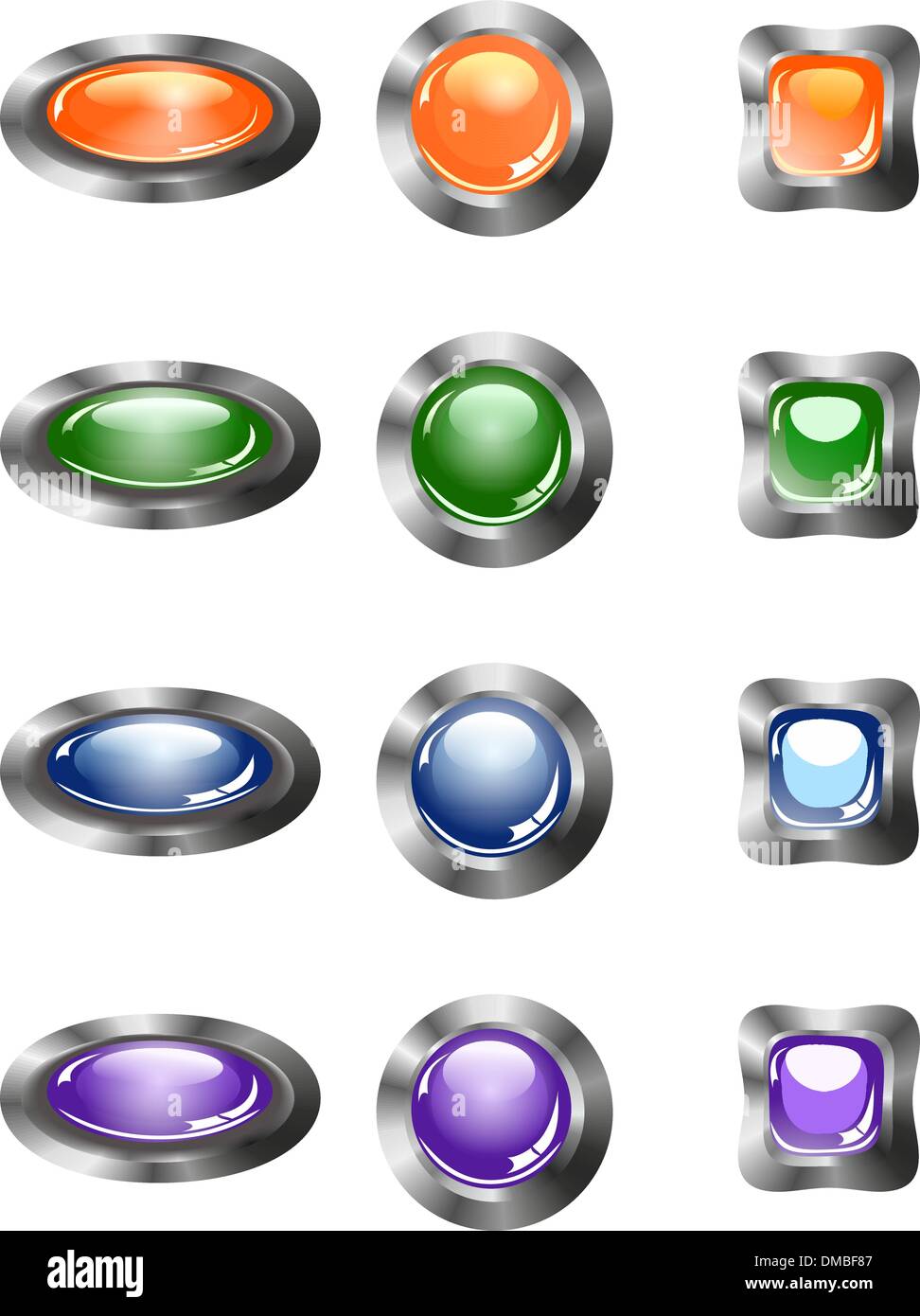Internet Icon Buttons Stock Vector Image & Art - Alamy