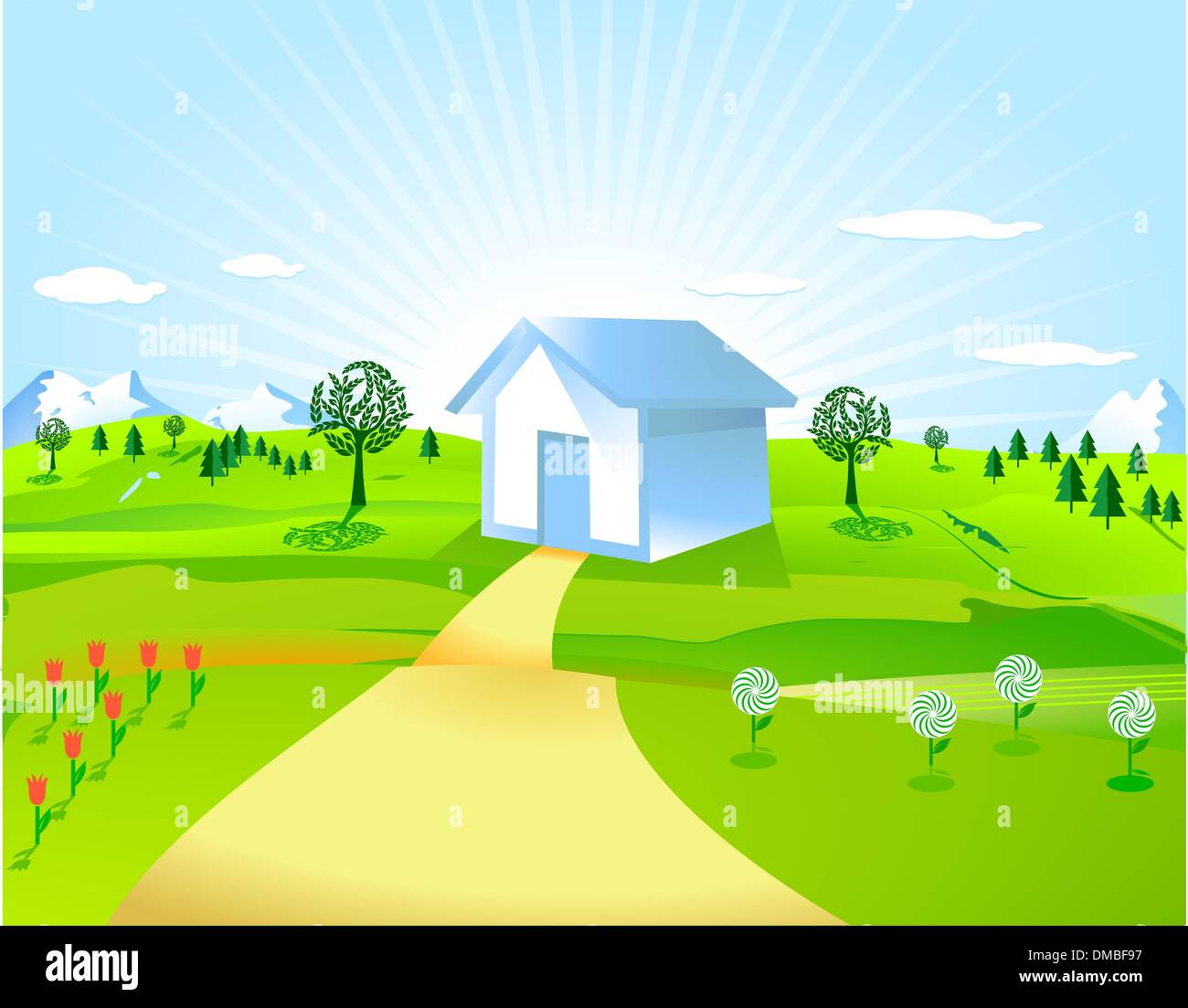 Home quiet Stock Vector Images - Alamy