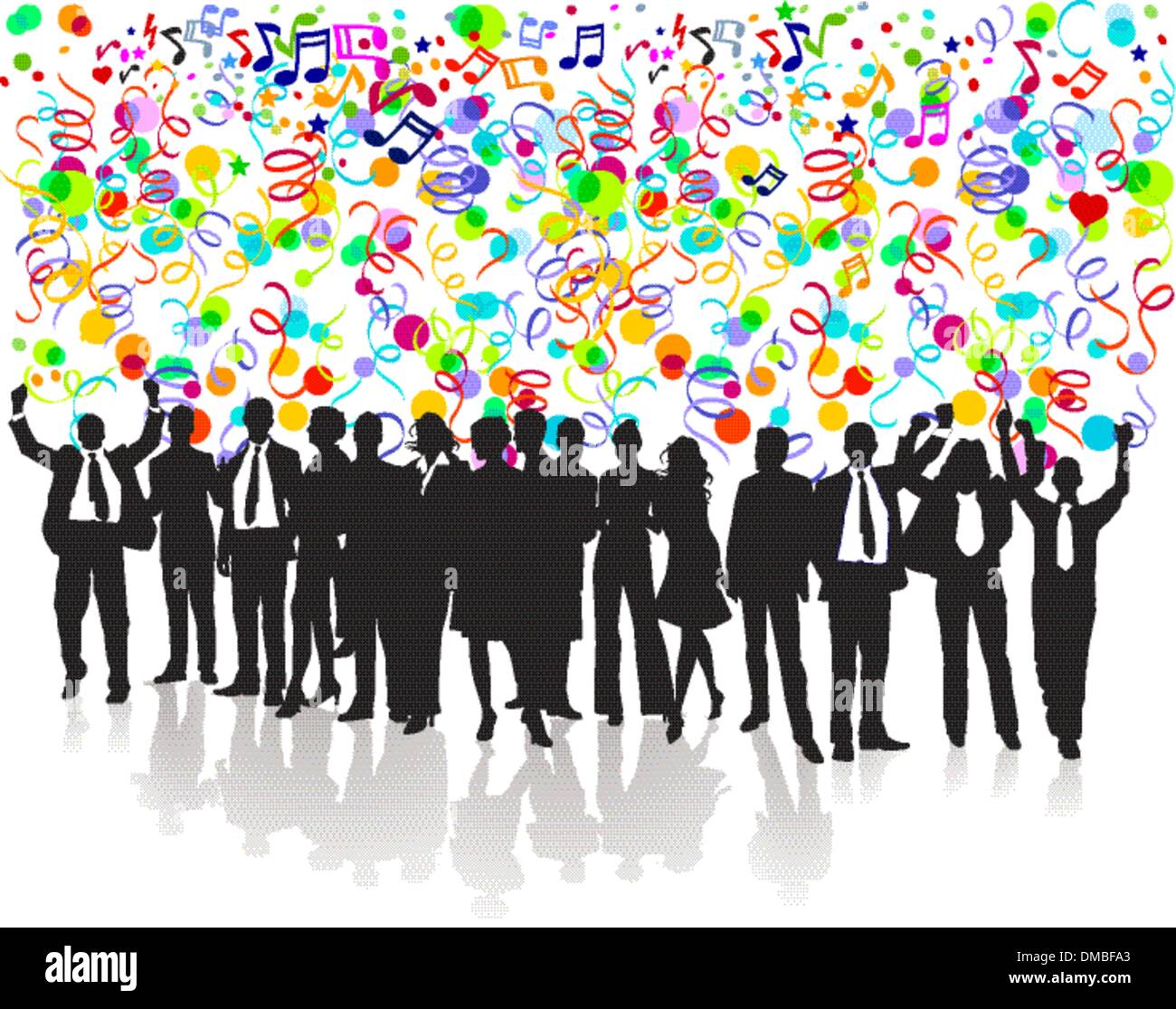 Great crowd Stock Vector Images - Alamy