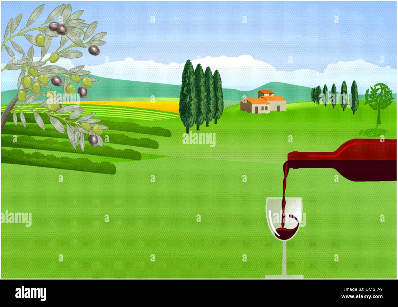 Provence vector vectors Stock Vector Images - Alamy