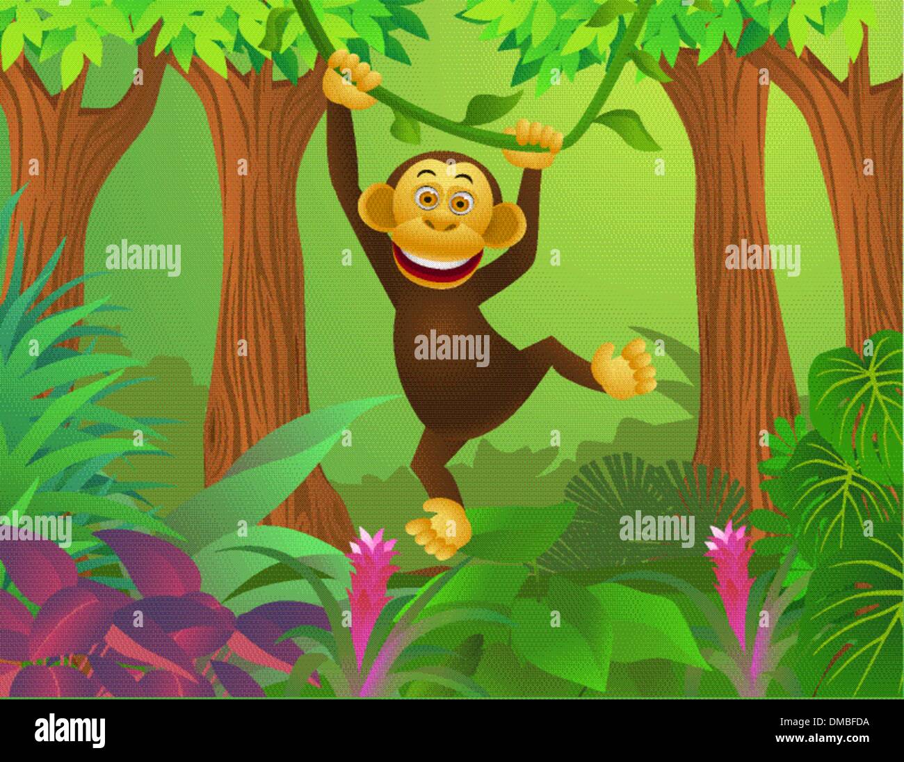Chimpanzee cartoon hi-res stock photography and images - Alamy