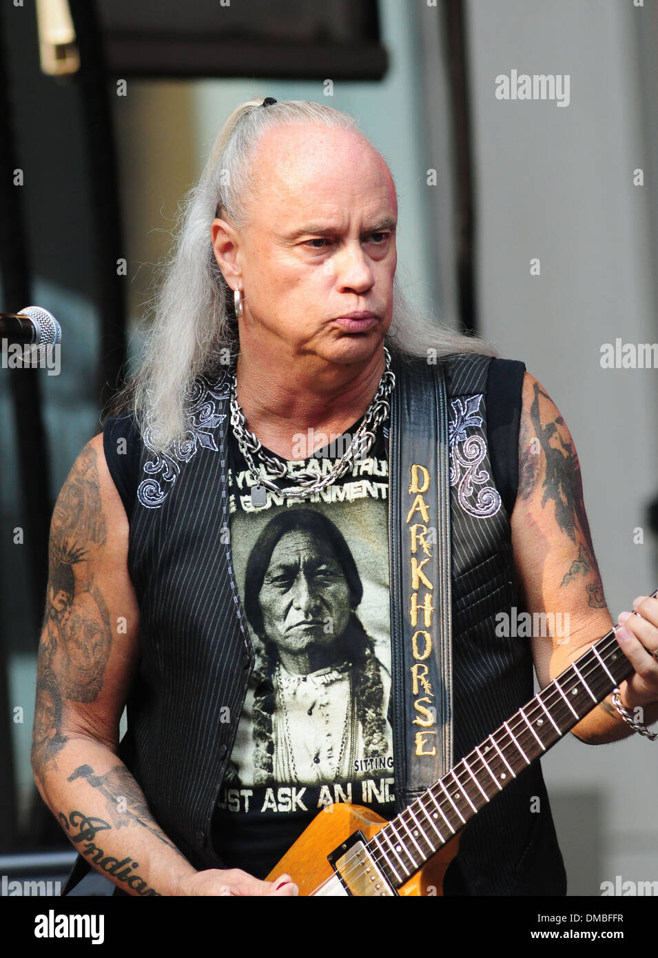 Rickey Medlocke of Lynyrd Skynyrd performs live outside Fox News Stock ... Rickey Medlocke of Lynyrd Skynyrd performs live outside Fox News Stock ...