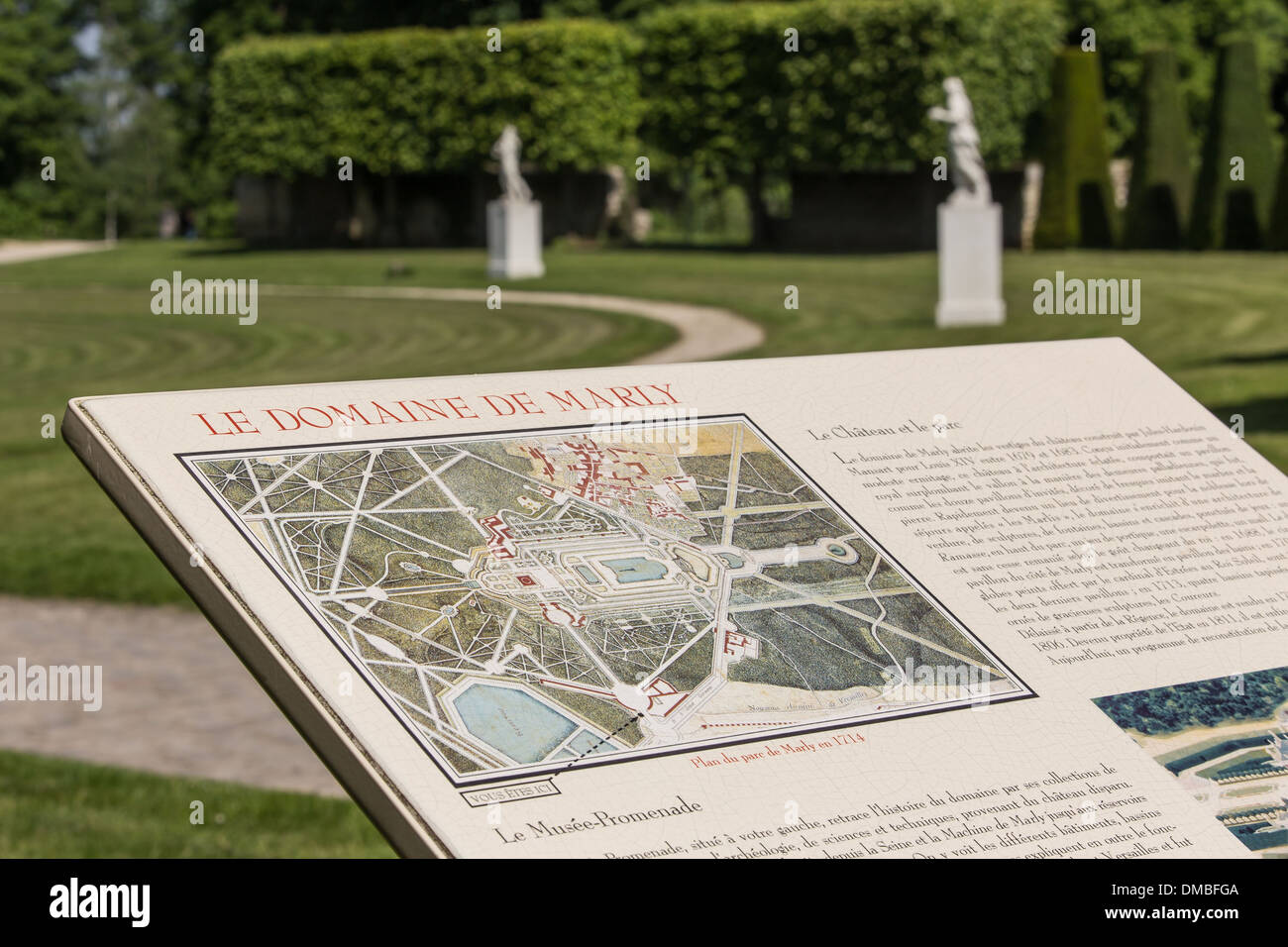 MAP OF THE NATIONAL ESTATE OF MARLY-LE-ROI, ROYAL PARK SERVING AS ...