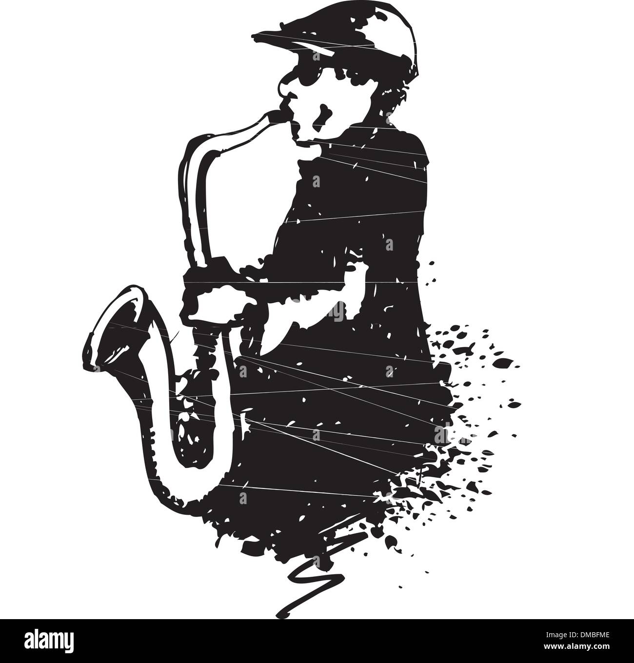Tuba saxophone Stock Vector Images - Alamy