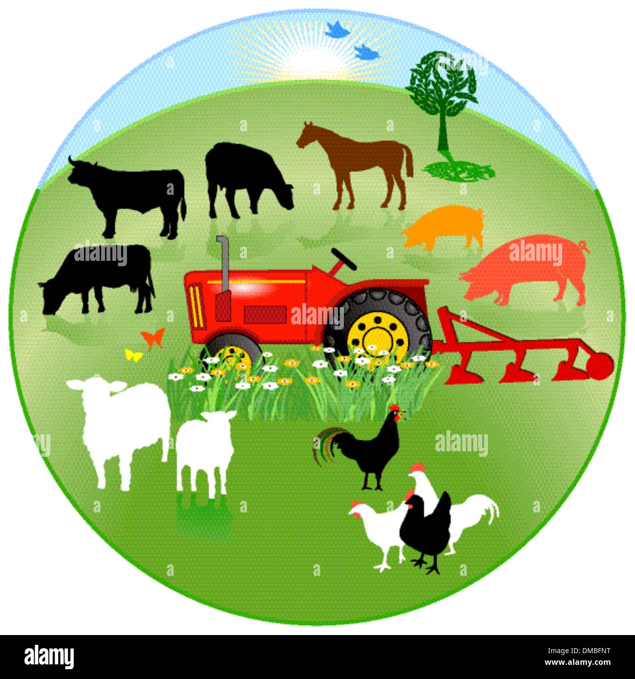 agriculture circle sign Stock Vector Image & Art - Alamy