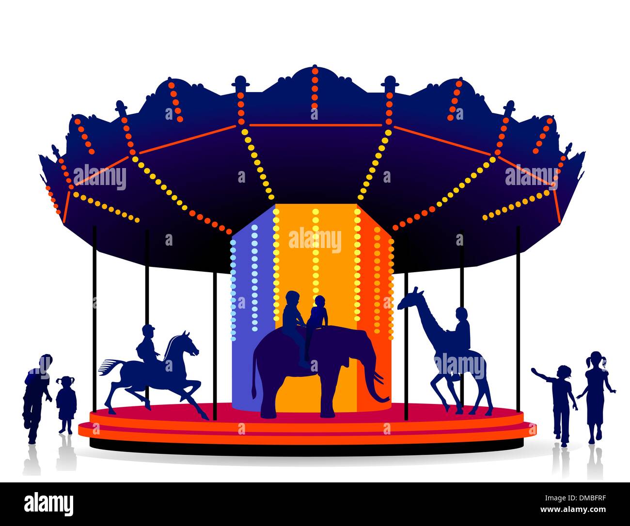 Carousel children horse Cut Out Stock Images & Pictures - Alamy