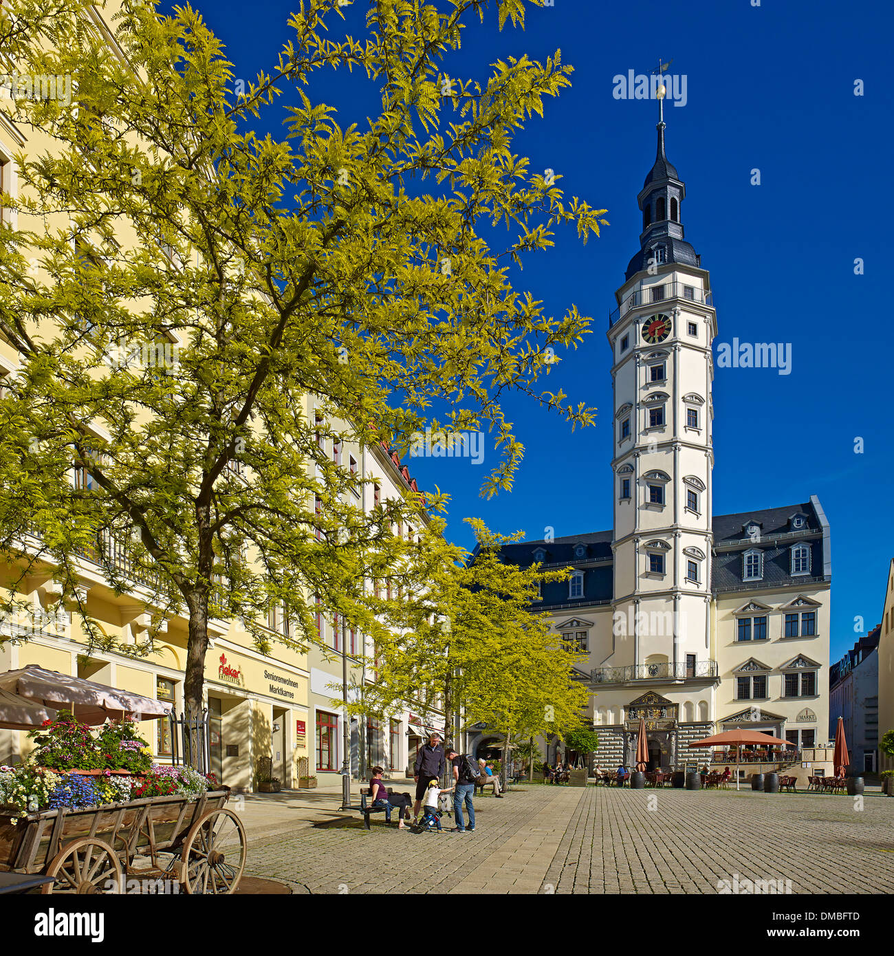 Market Square With Town Hall In Gera High Resolution Stock Photography ...