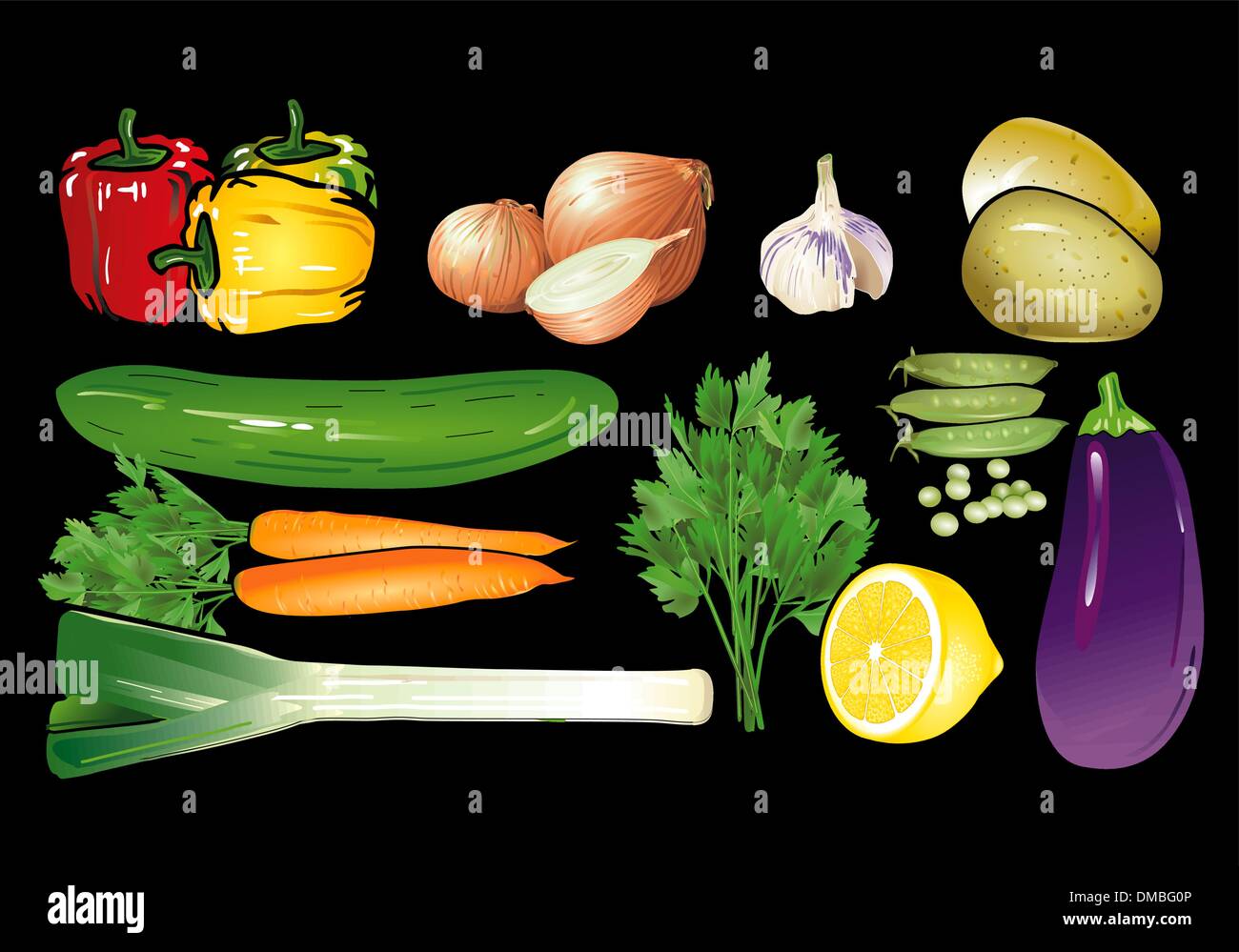 Dinner agriculture Stock Vector Images - Alamy