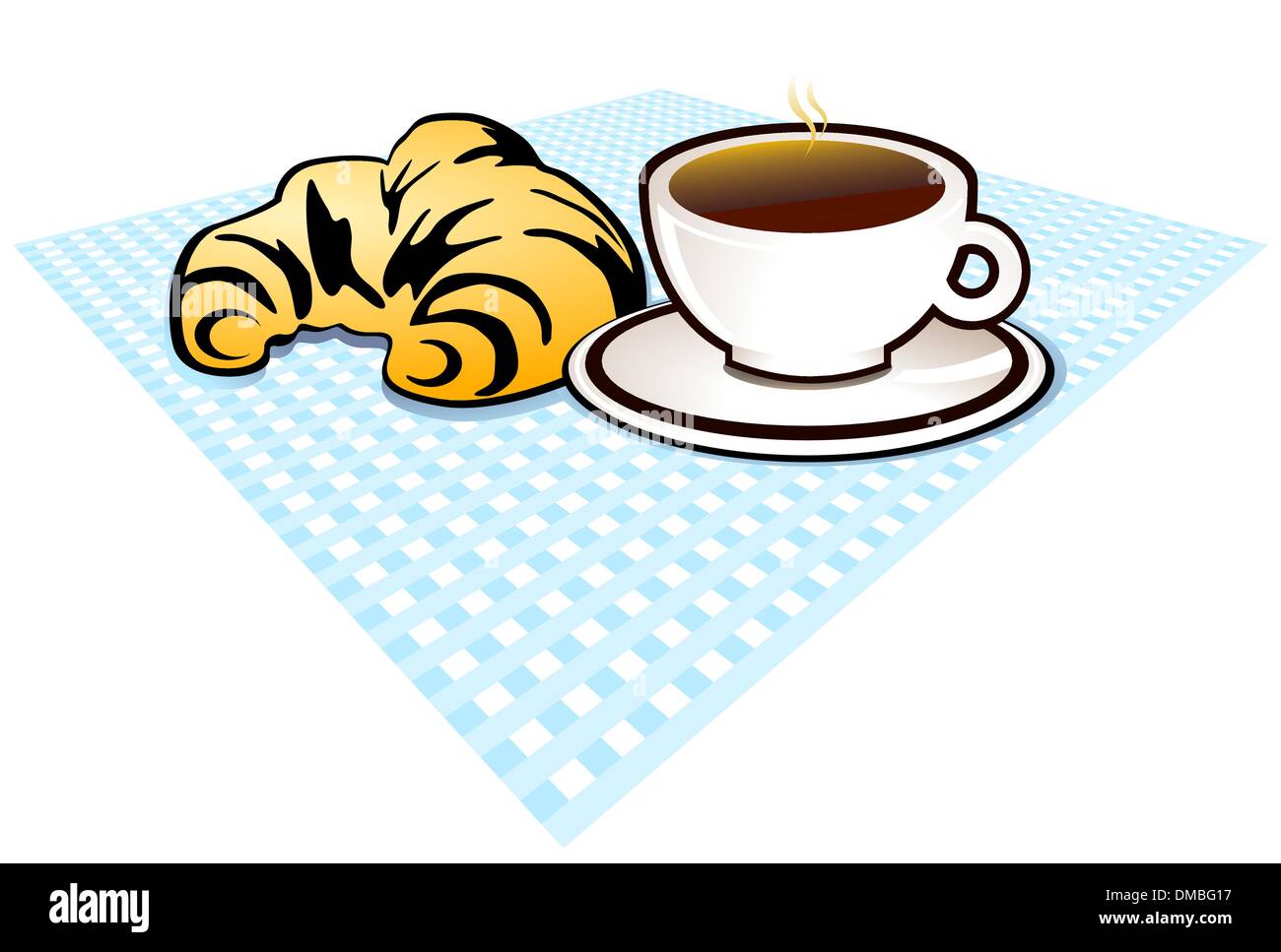 Croissant espresso Cut Out Stock Images & Pictures - Alamy