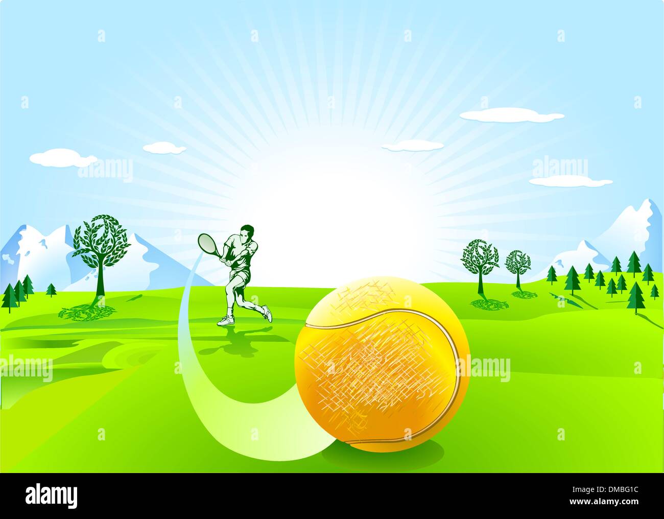 Open tennis Stock Vector Images - Alamy