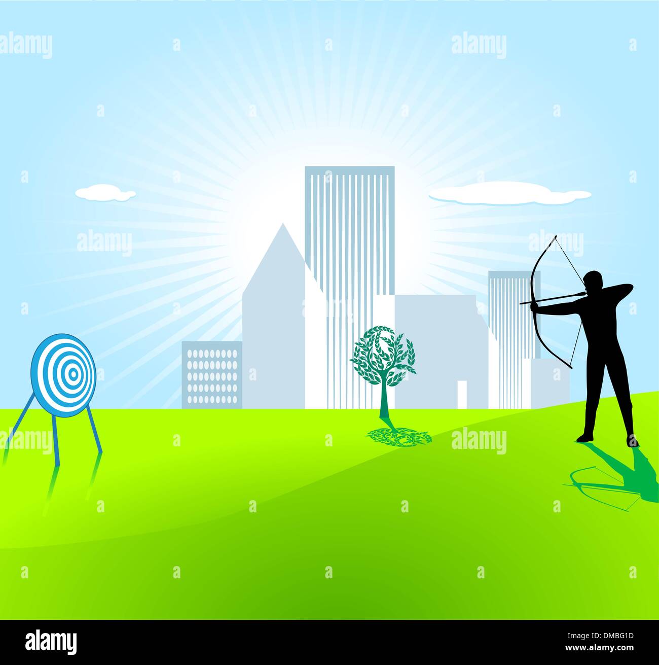 Archery target stand hi-res stock photography and images - Alamy