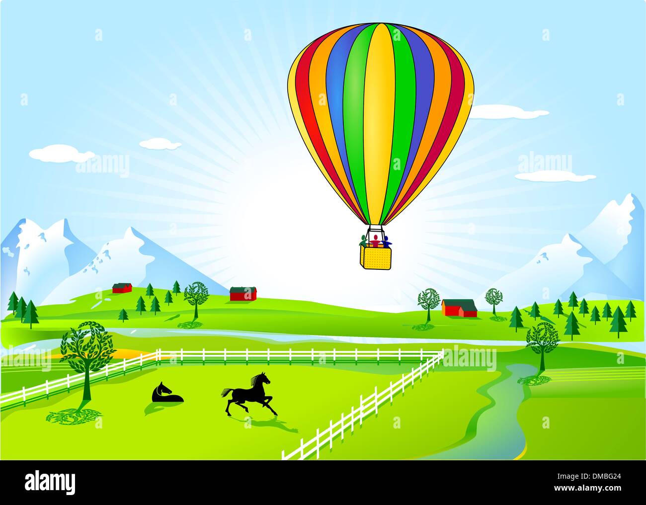 Balloon rally Stock Vector Images - Alamy