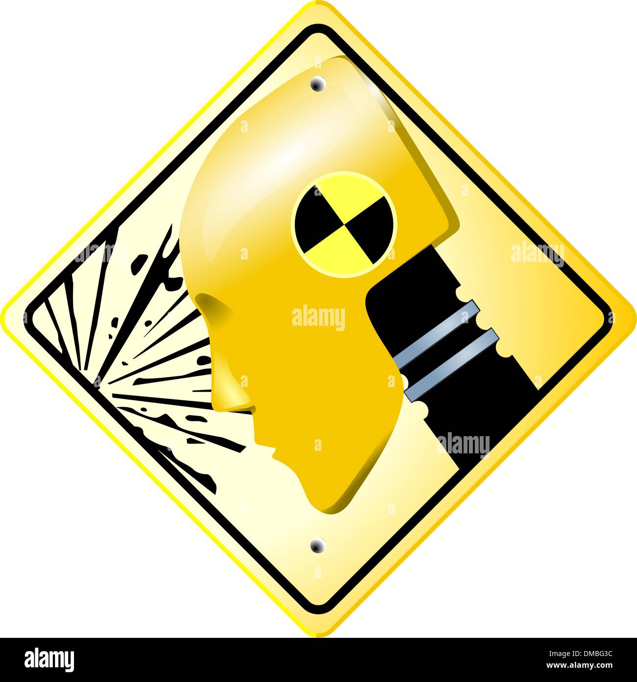 Crash test sign Stock Vector Image & Art - Alamy