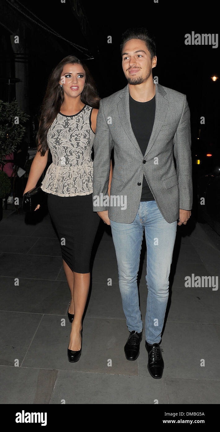 Lucy Mecklenburgh and Mario Falcone enjoy a dinner date at Scott's ...