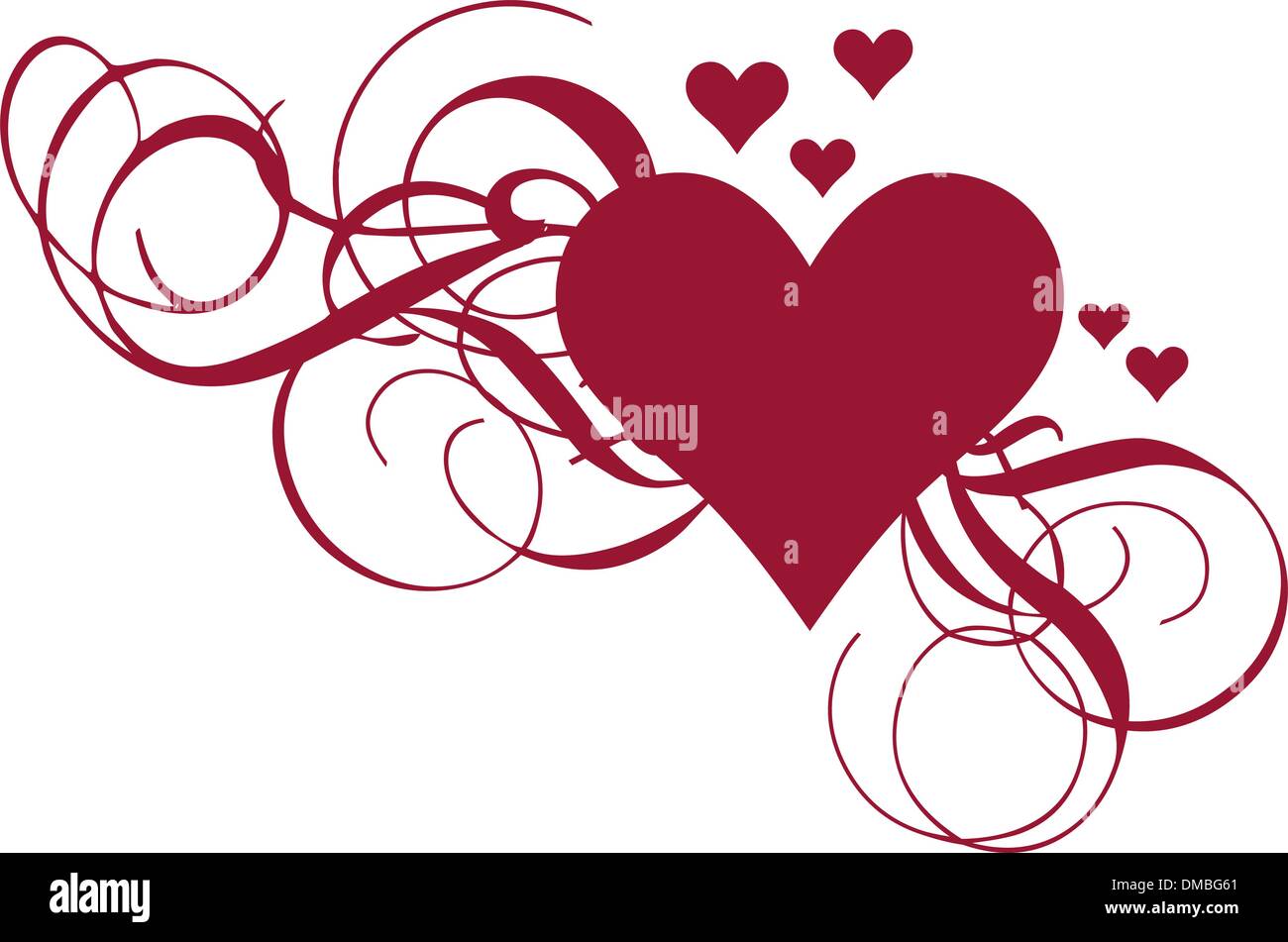 decorative vector heart Stock Vector Image & Art - Alamy