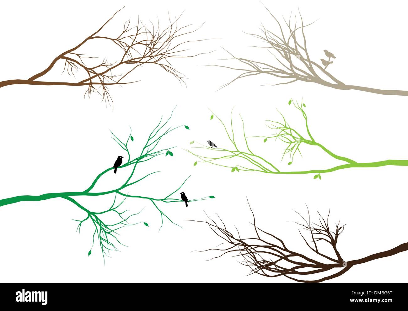 Motif trees Stock Vector Images - Alamy