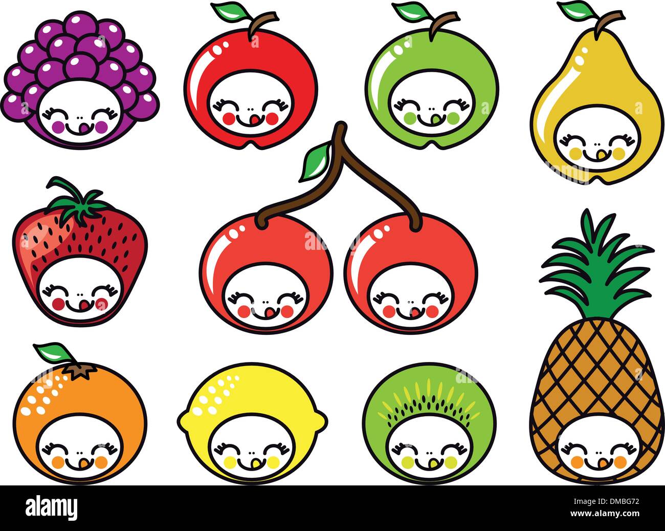 Cute Fruits With Faces