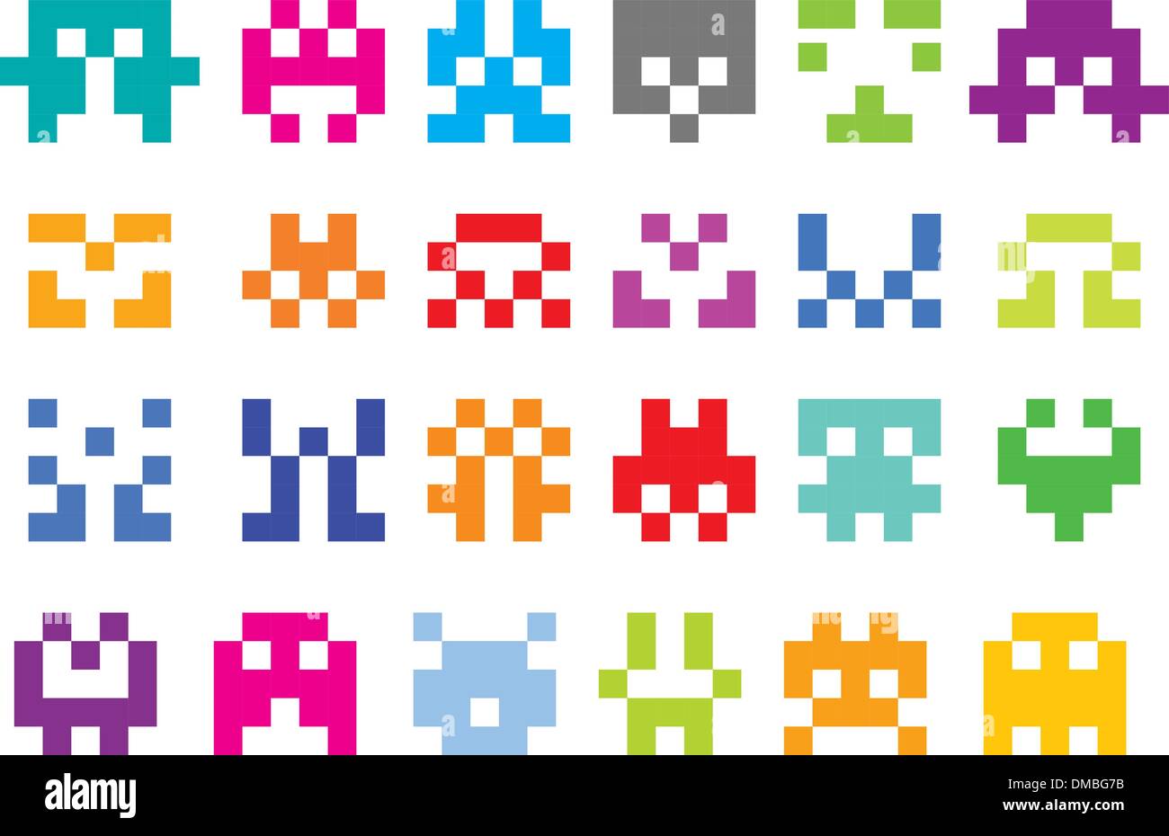Pixel art avatar Stock Vector Images - Alamy